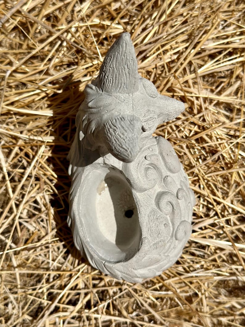 Concrete Fox Pot, Industrial, Home Decor, Urban Design, Cement Pots ...