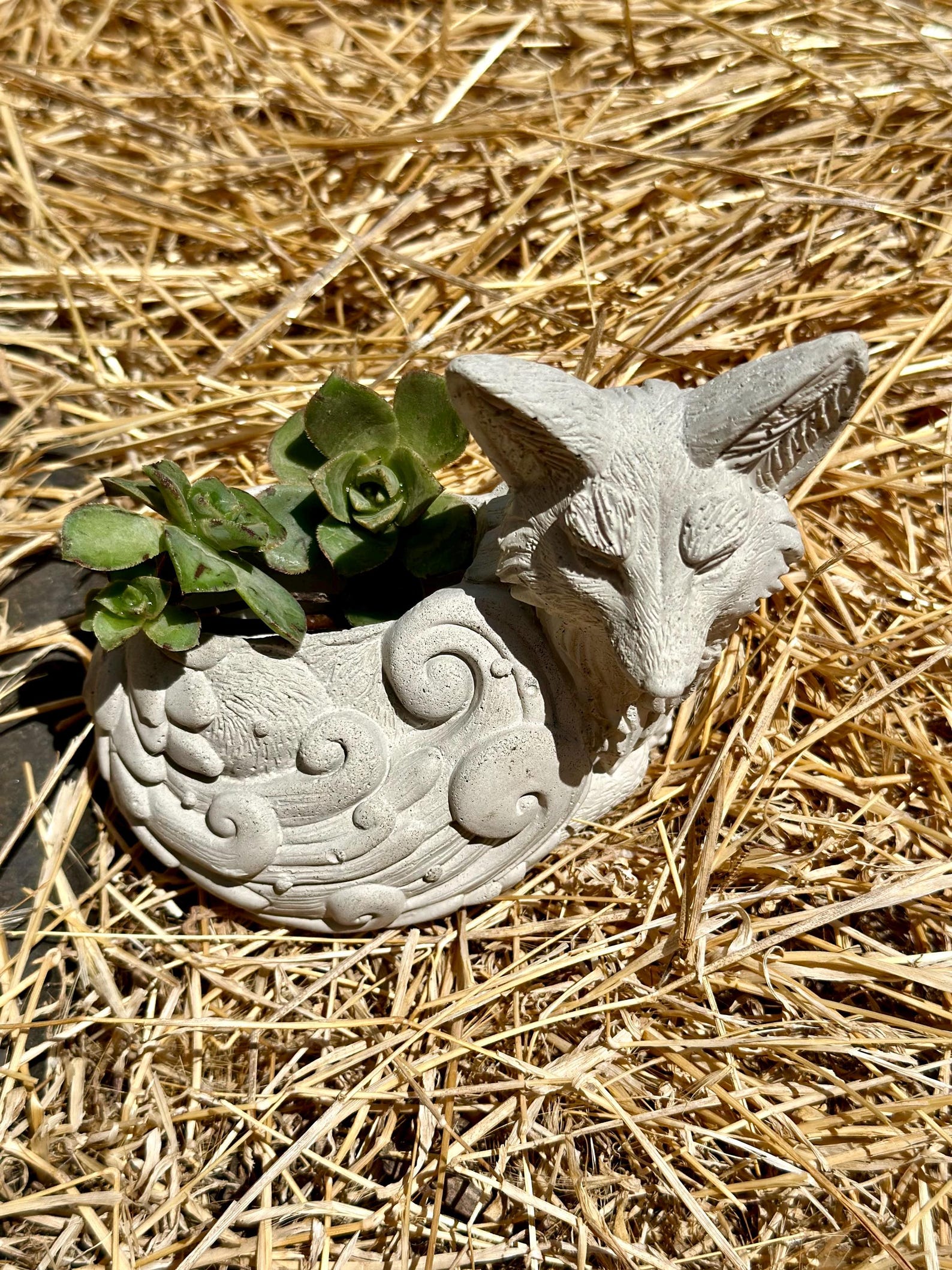 Concrete Fox Pot, Industrial, Home Decor, Urban Design, Cement Pots ...