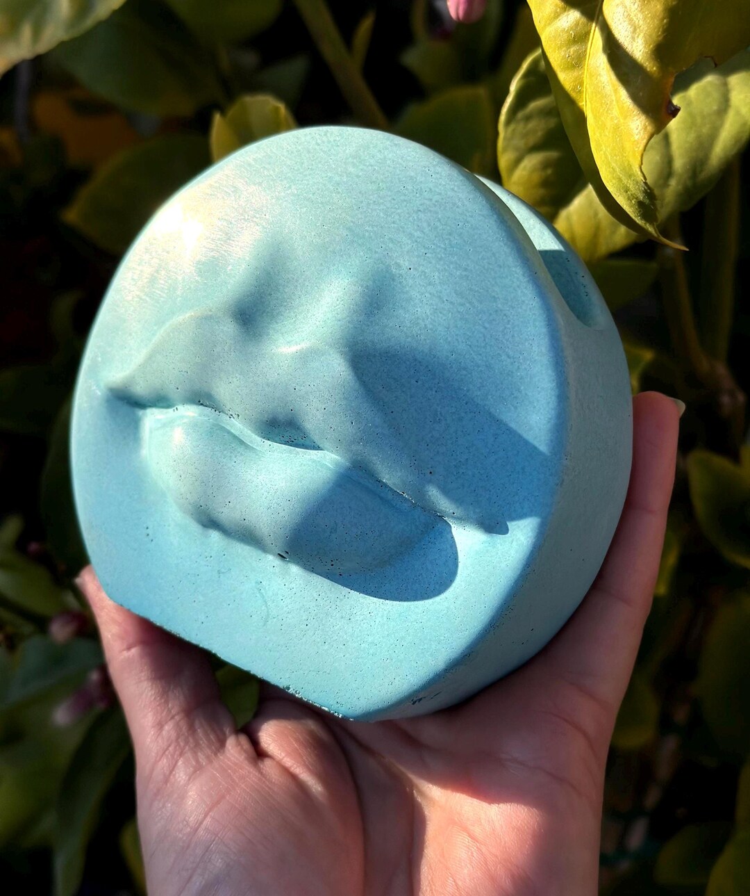 Concrete Blue Lips, Holder, Industrial, Home Decor, Urban Design ...