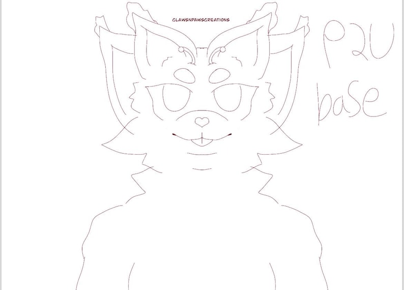 P2U Furry Art Base - Etsy