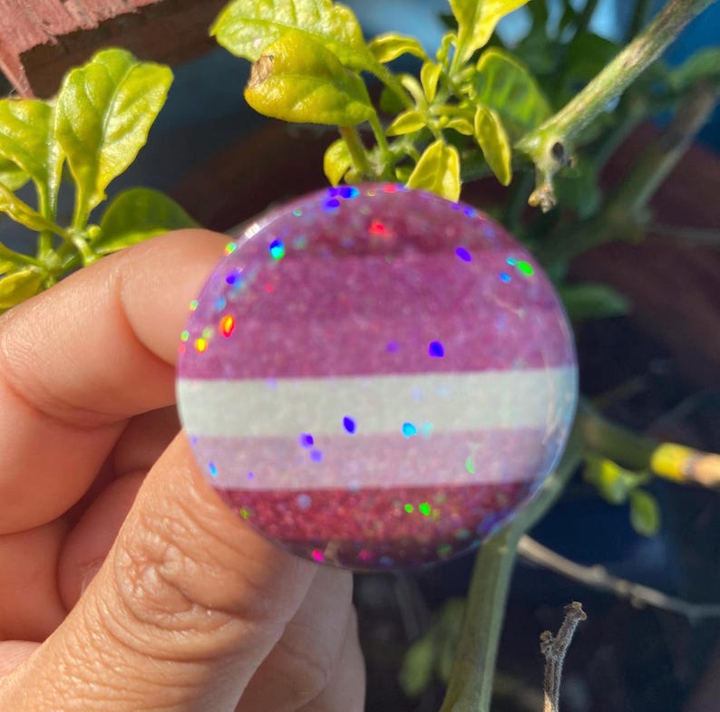 Pride Flag Pin-buttons (32mm) Glitter - Etsy