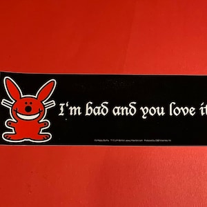 It’s Happy Bunny Stickers, Bumper Vinyl Stickers - Etsy