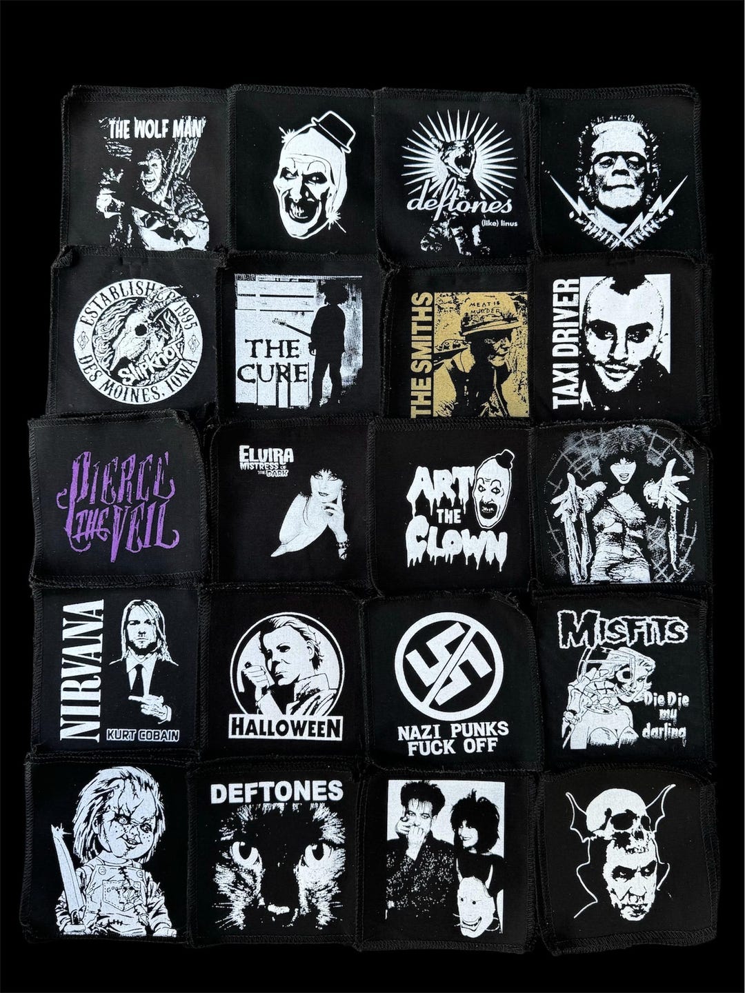 Punk, Horror, Emo, Goth, Halloween, Clown Patches - Etsy