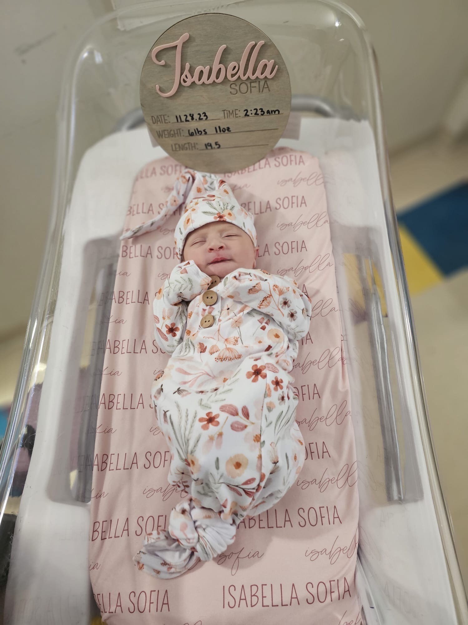 Hello My Name is Baby Name Announcement New Born Baby Picture - Etsy