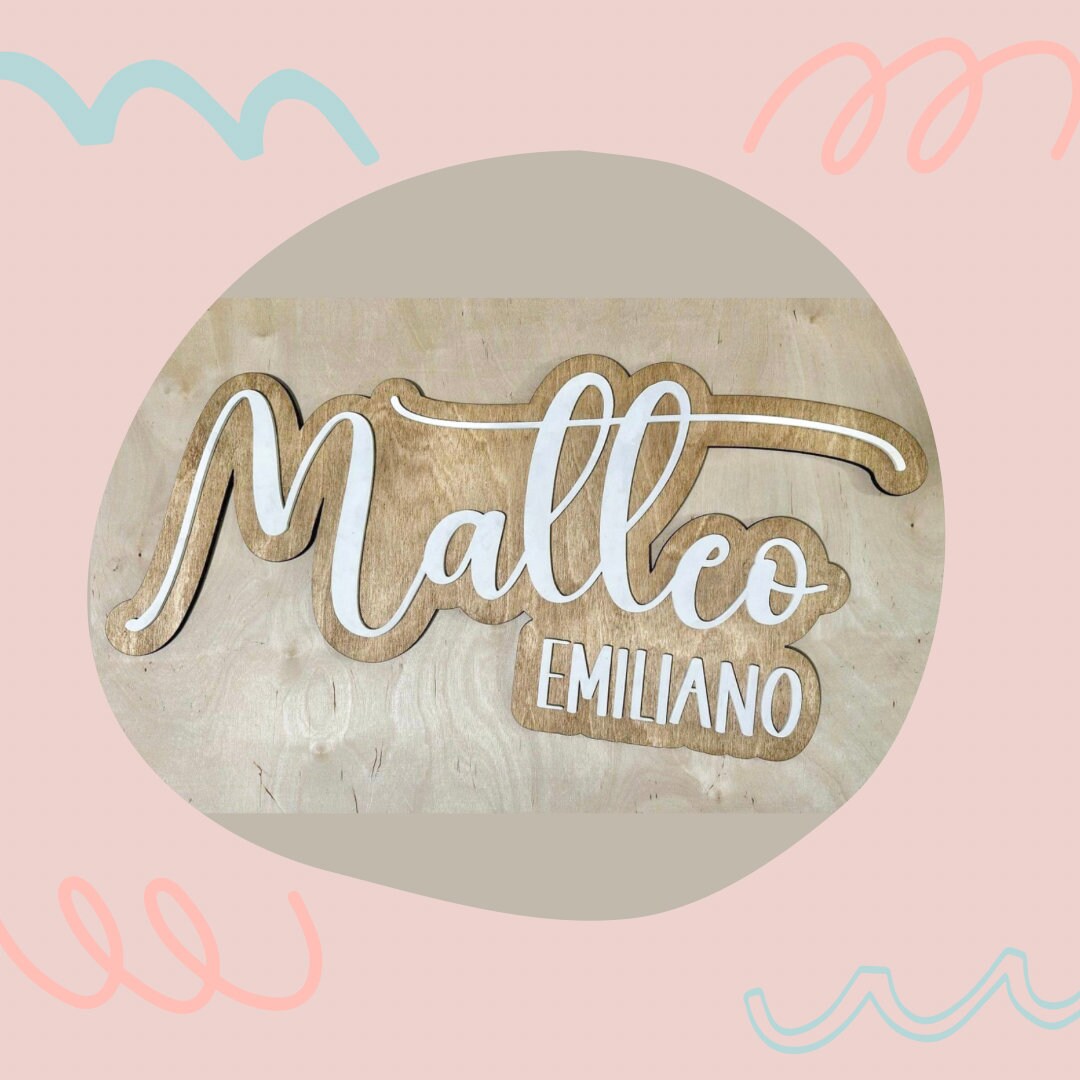 Custom Wood Name Sign, Nursery Decor, Baby Shower Gift - Etsy