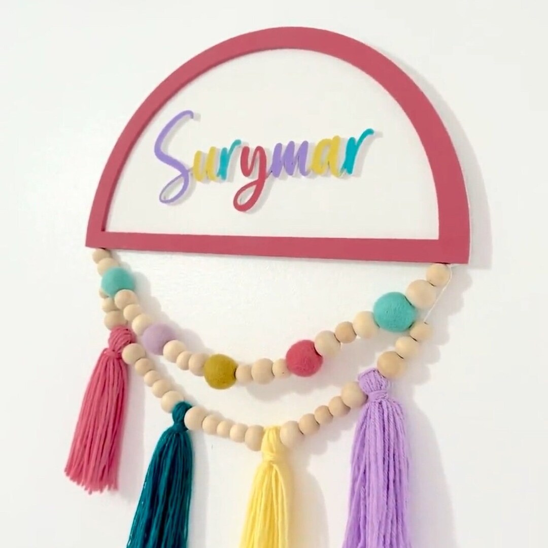 Girl Room Name Sign for Nursery Girl Decor Room Sign for Girl Name Sign ...