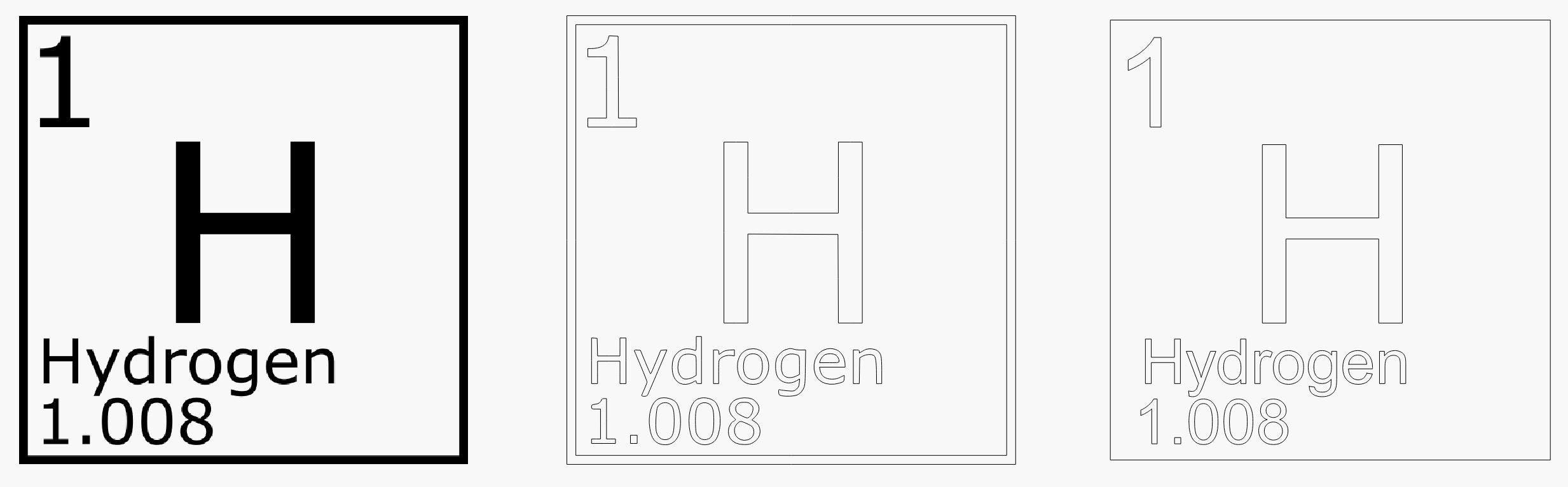 Hydrogen Periodic Table Square