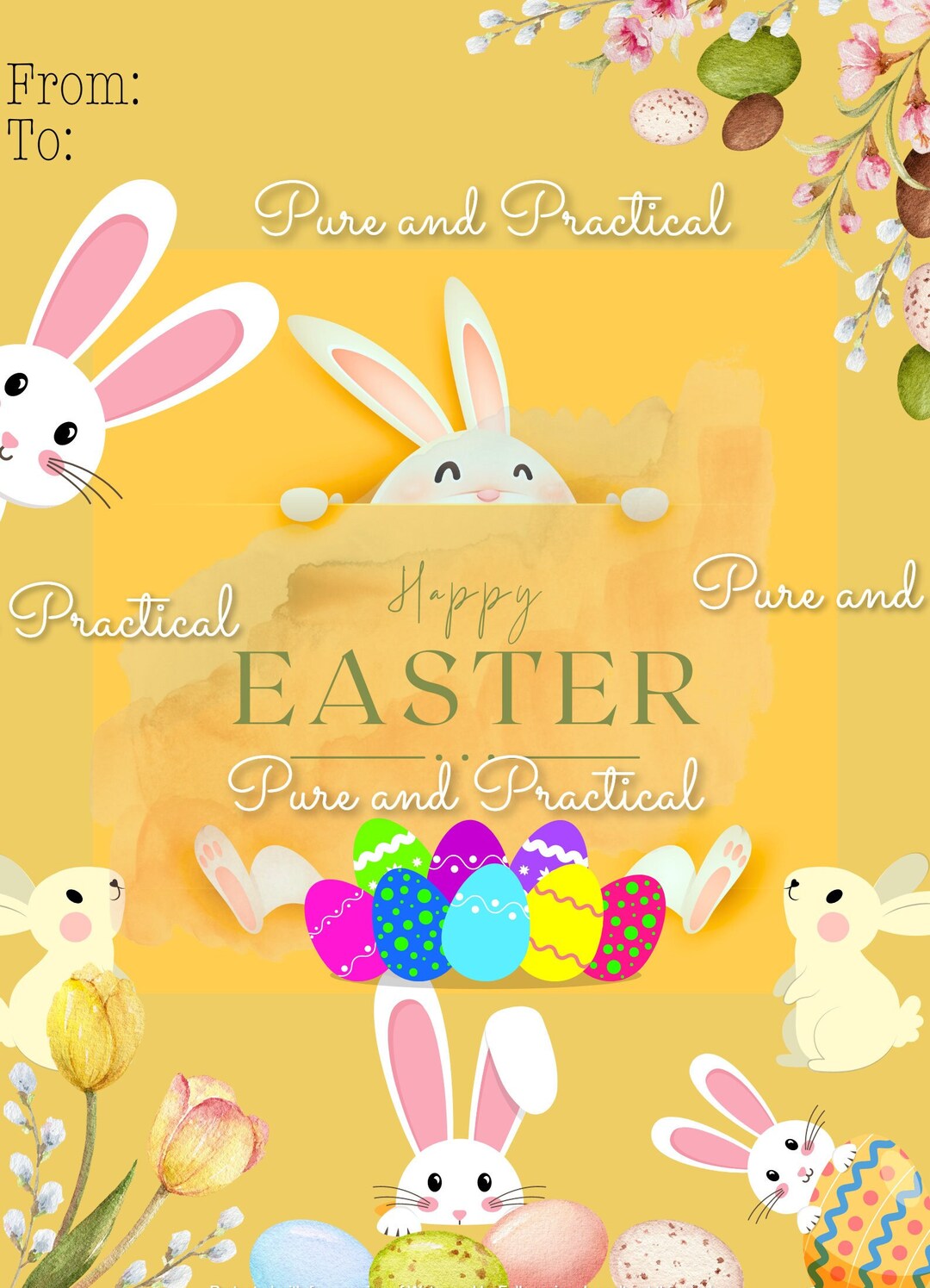 Easter Card | Png - Etsy
