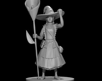 Female Spore Druid 28mm D&D Nature Mage Miniature Tabletop RPG - Etsy