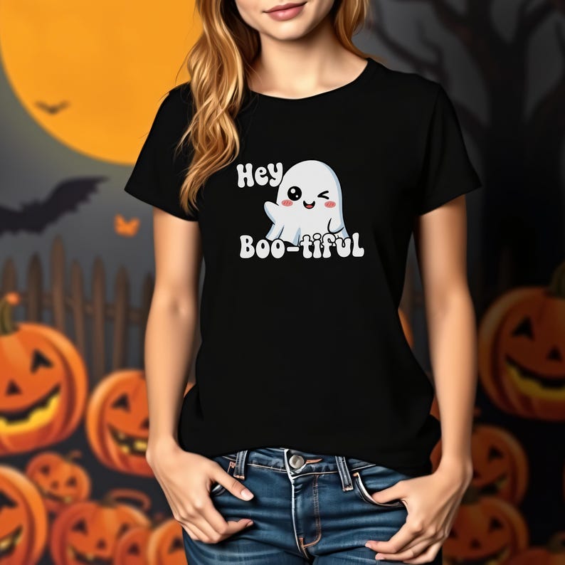 Hola Boo-tiful PNG: Diseño de sublimación de Halloween kawaii (descarga ...