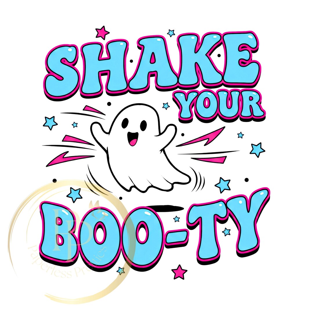 Shake Your Boo-ty Halloween PNG: Funny T-shirt Design (digital Download ...