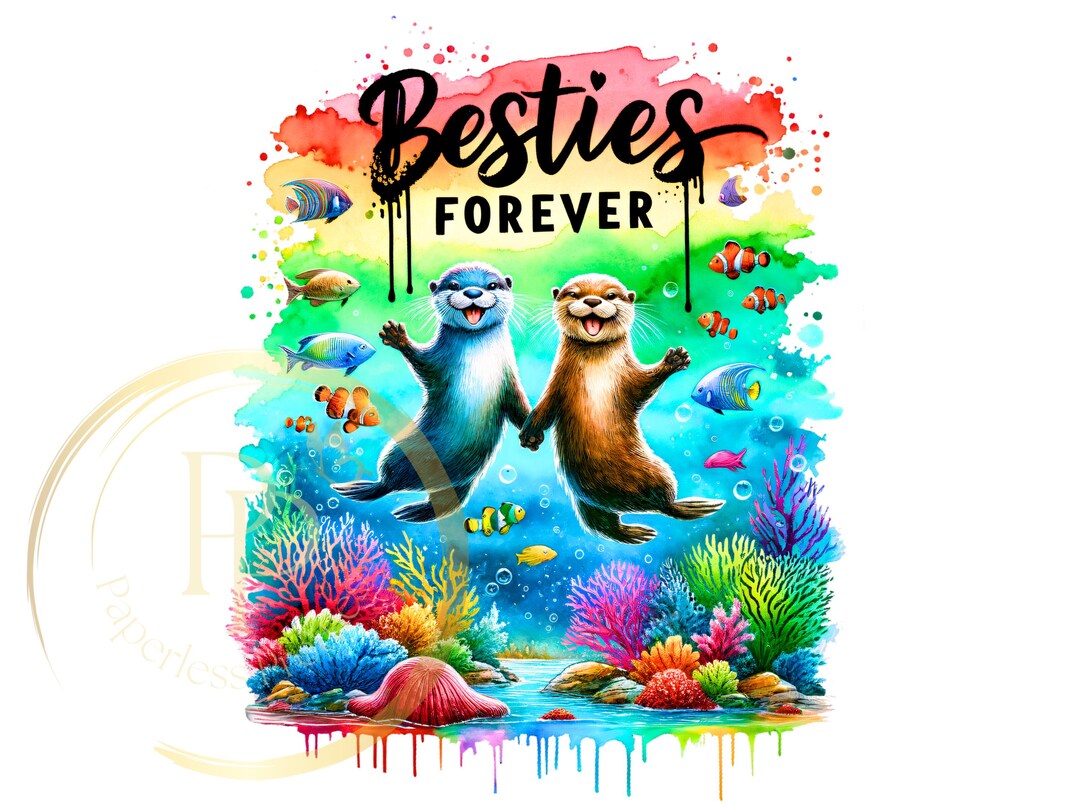 Besties Forever PNG Download, Best Friends Affirmation Quote ...