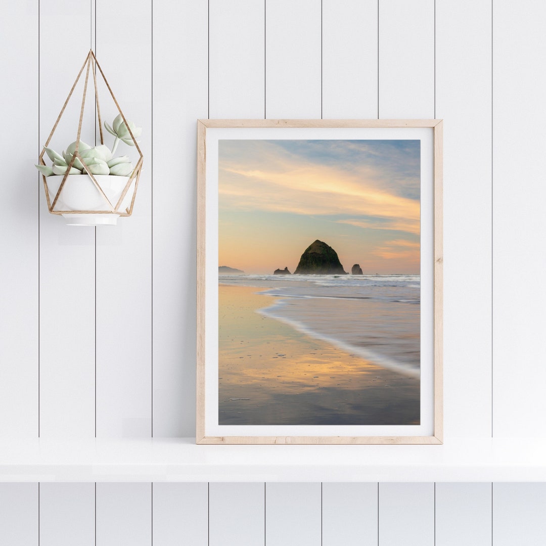 Cannon Beach Print Coastal Wall Art Beach House Decor Ocean Wall Art ...