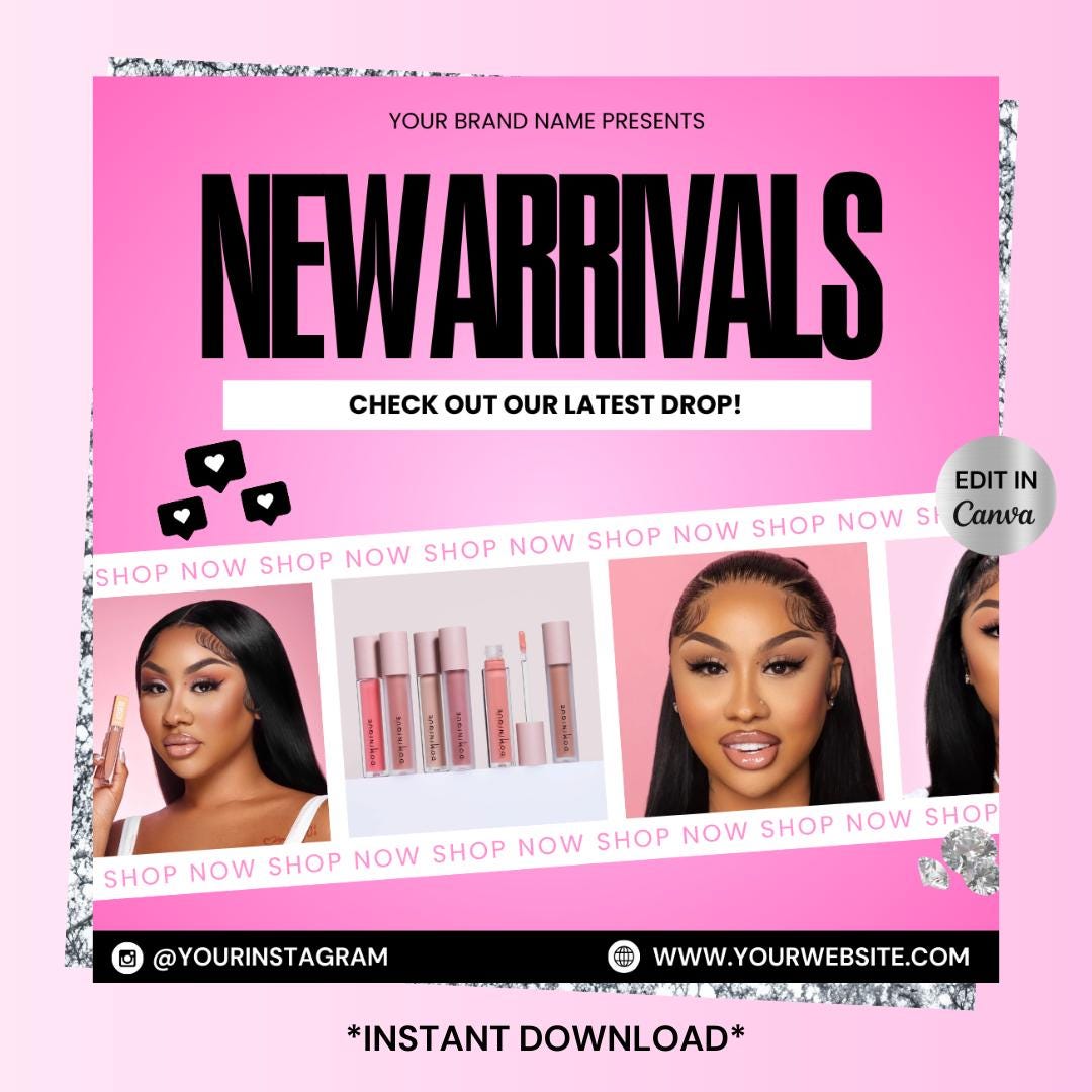Editable New Arrivals Flyer, DIY Boutique Flyer, New Arrivals Flyer ...