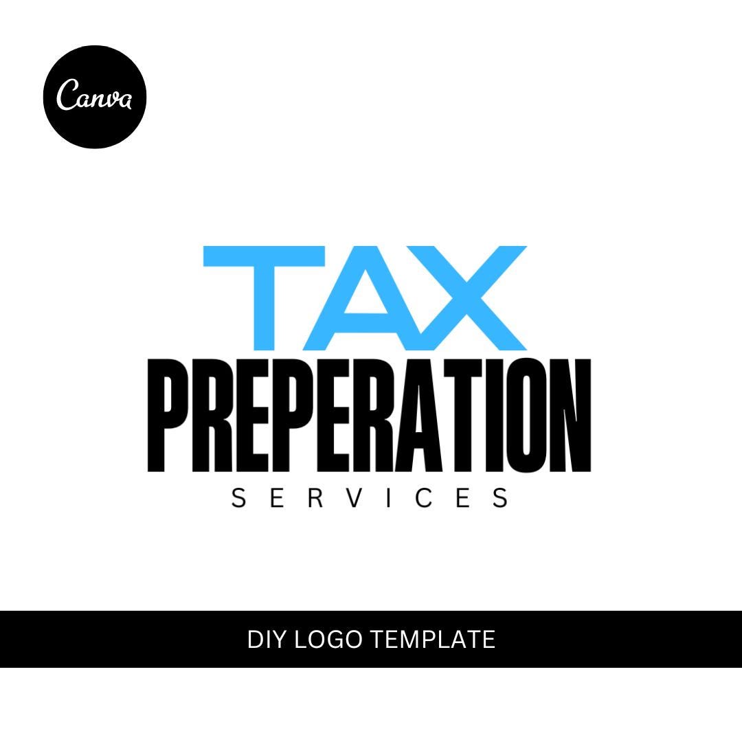 DIY Tax Prep Logo, Tax Preparer Logo, Tax Preparation Business Logo ...