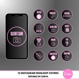Editable Instagram Highlight Covers, IG Story Covers, Social Media ...