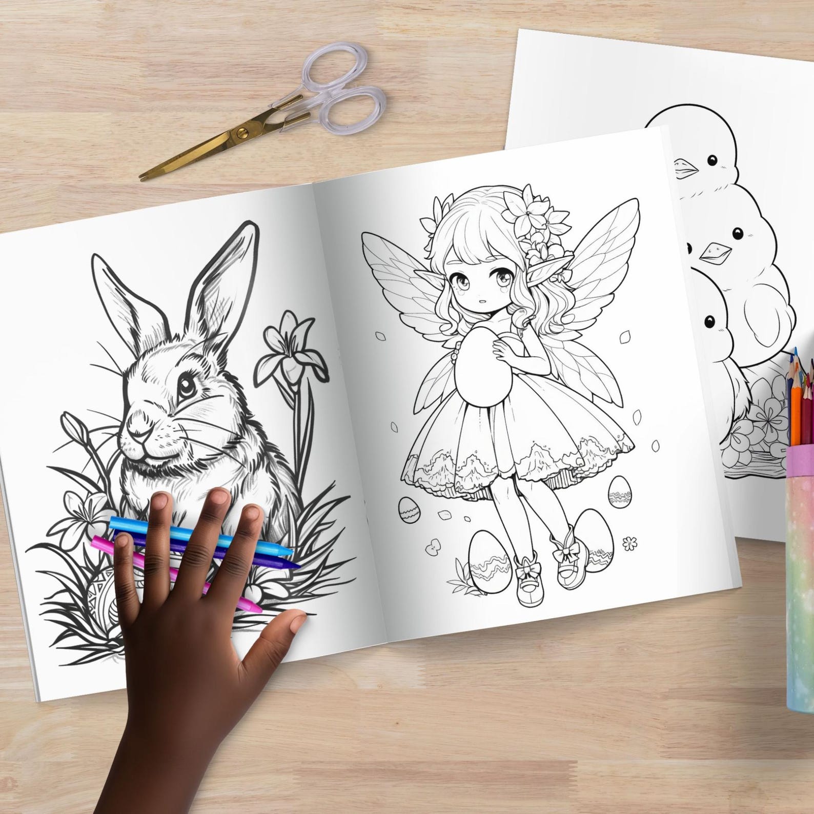 Hoppy Hop Easter Coloring Pages, 33 Printable Designs, Instant Download ...