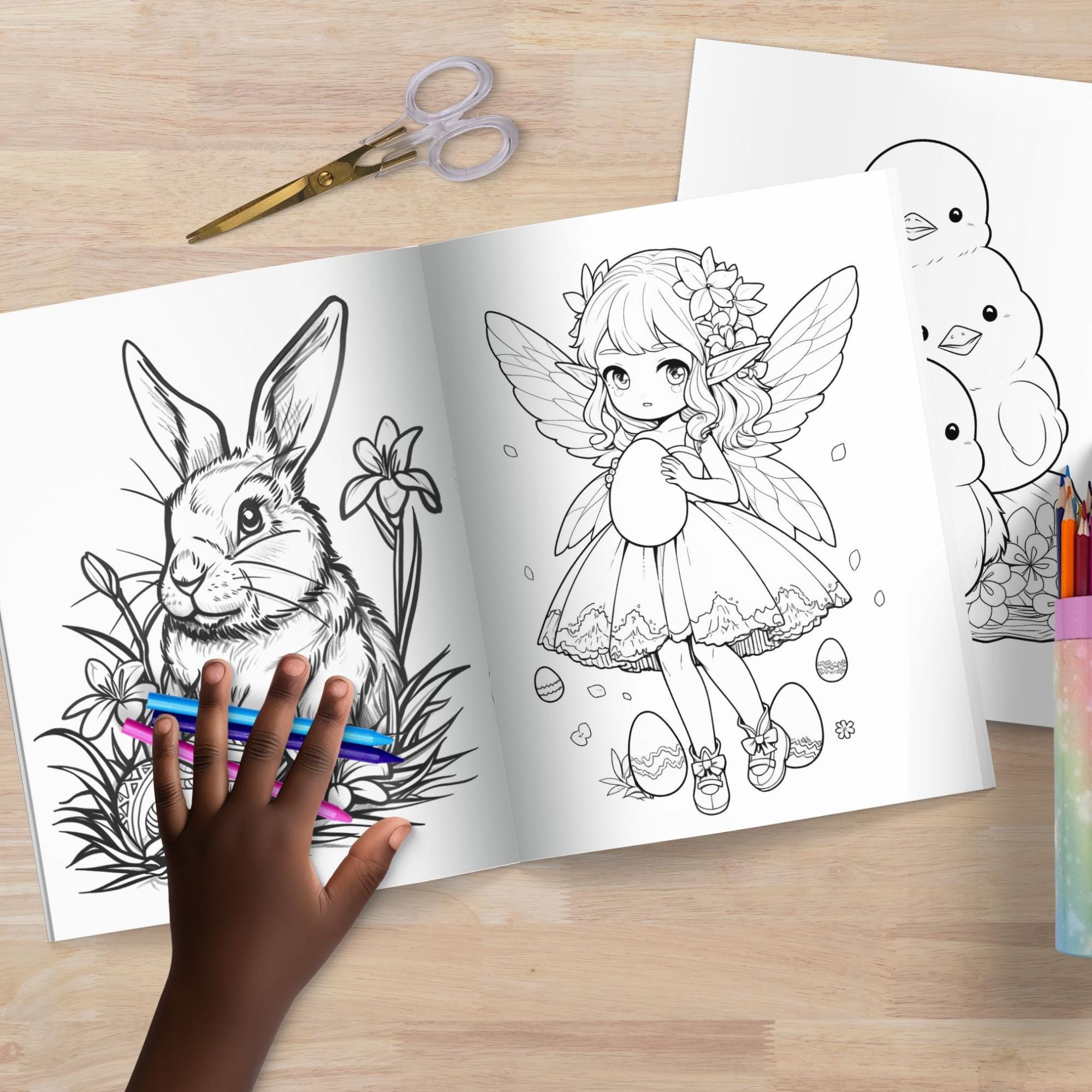 Hoppy Hop Easter Coloring Pages, 33 Printable Designs, Instant Download ...