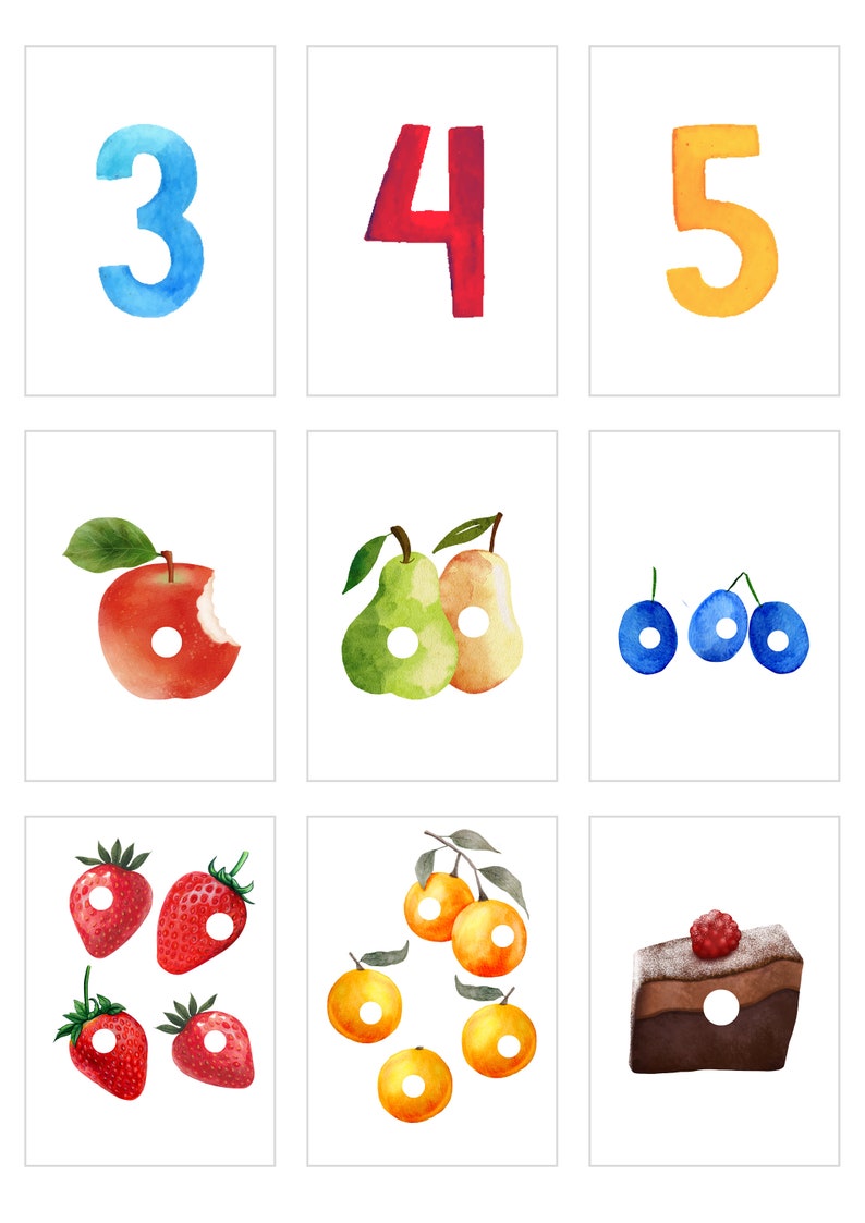 Hungry Caterpillar Poster Flashcard Children Education Eric Carle Book ...