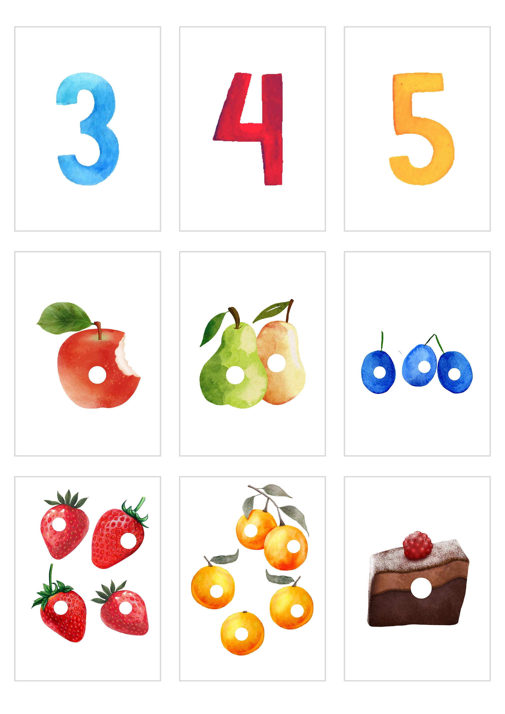 Hungry Caterpillar Poster Flashcard Children Education Eric Carle Book ...