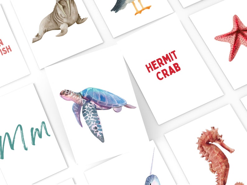 Poster Flashcards Educational Children Nursery Decor Teach Alphabet Abc ...