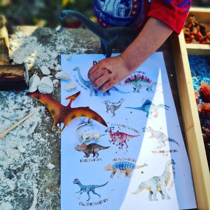 Dinosaur Nursery Decor Poster Children Educational Digital Poster ...