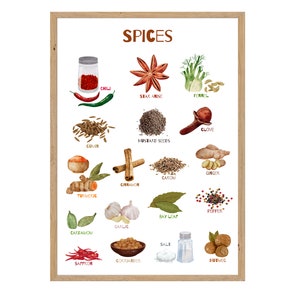 Spice Educational Poster for Children | Printables| Educational ...