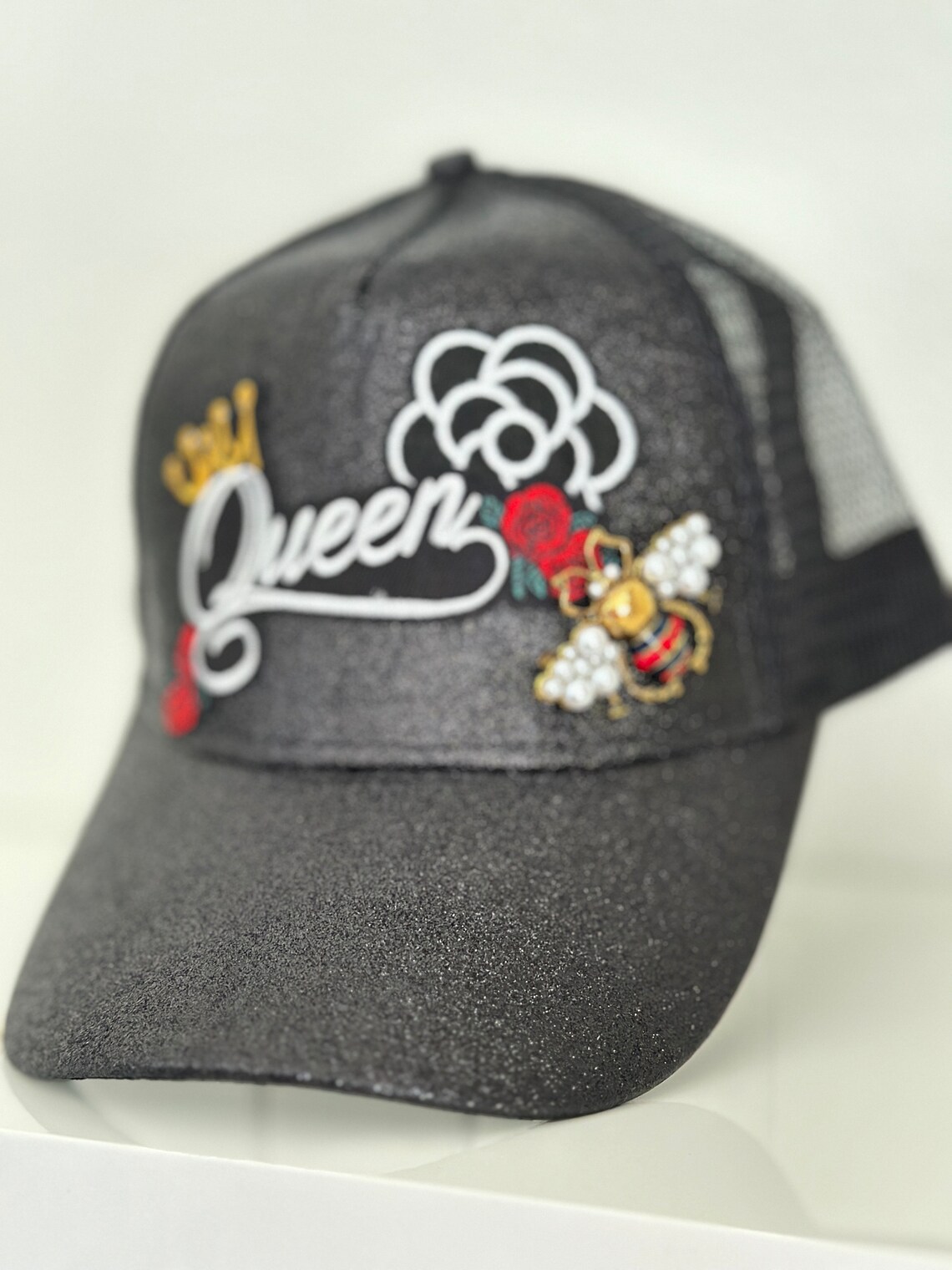 Queen Bee Custom Glitter Hat - Etsy