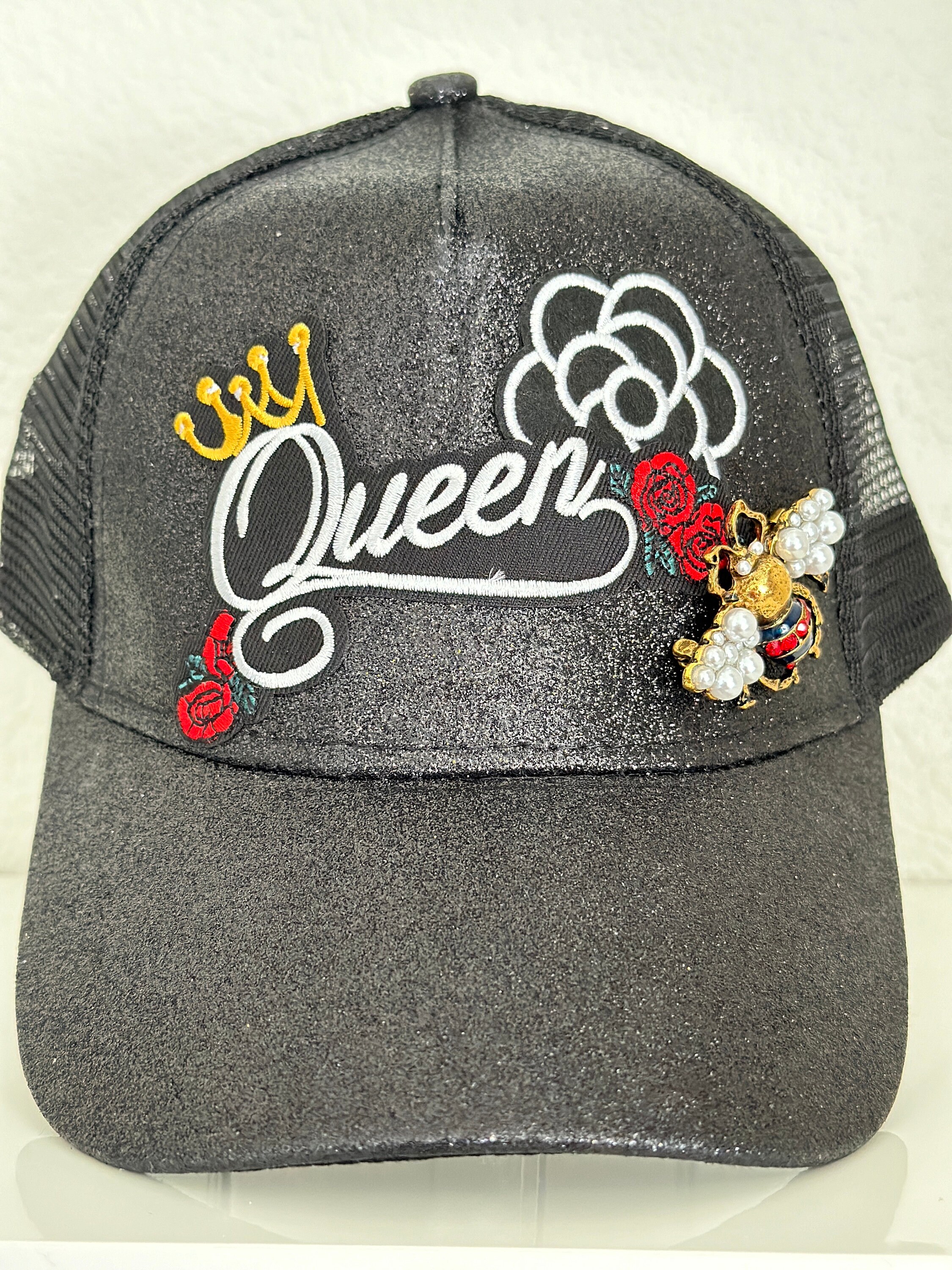Queen Bee Custom Glitter Hat - Etsy