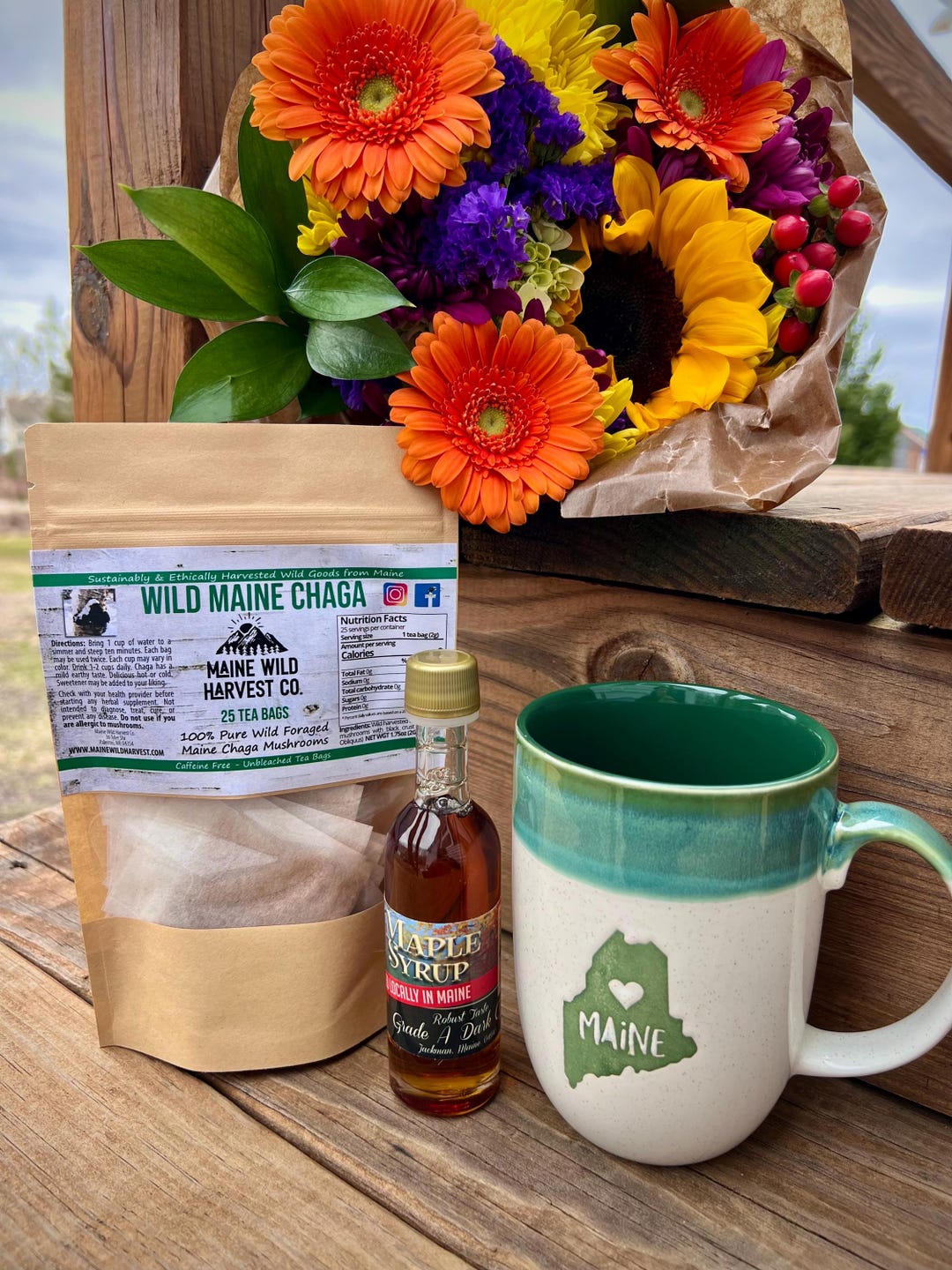 Maine Mug, Chaga Tea, Beaver Fur Handwarmers and Maine Maple Syrup - Etsy