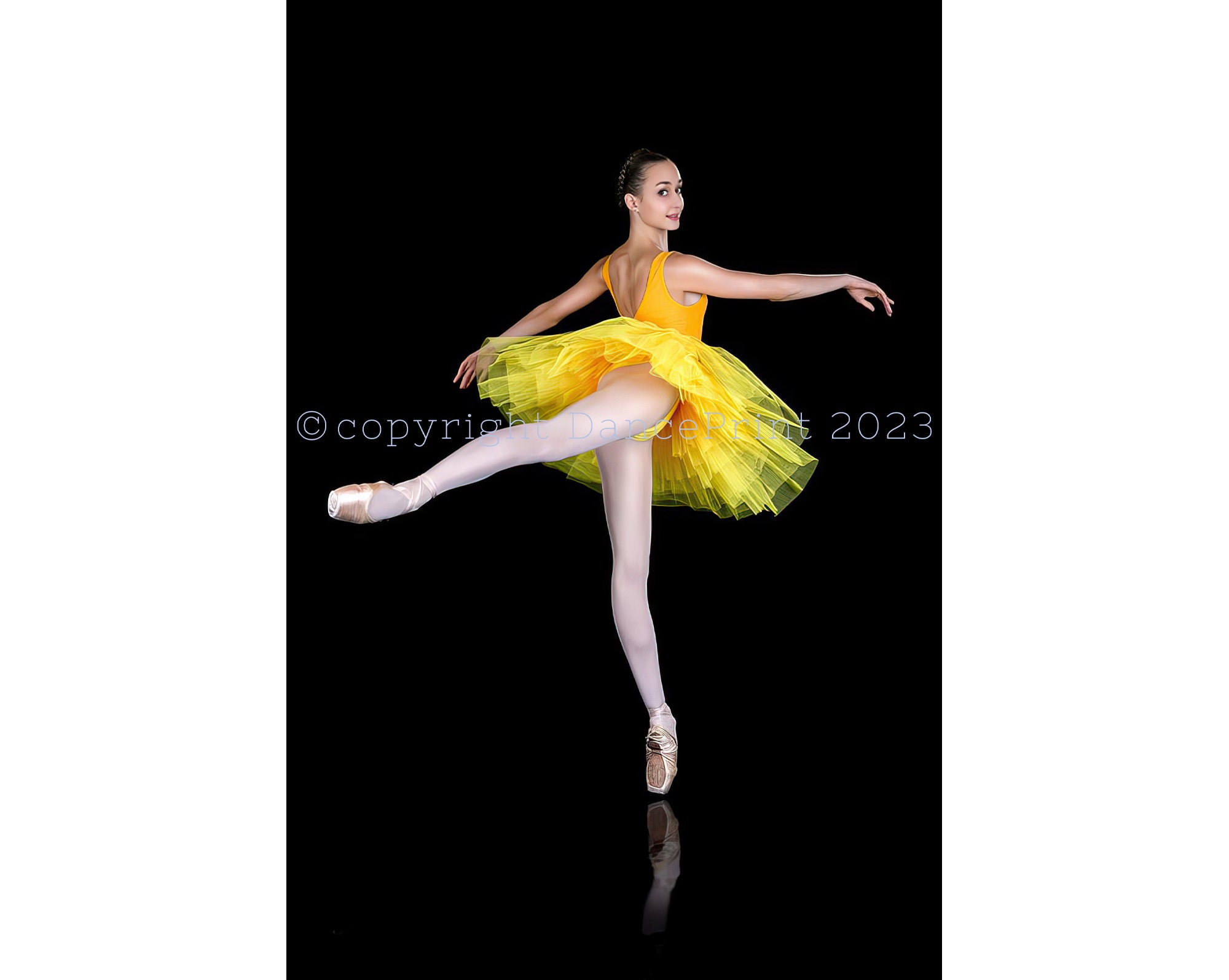 Alana in Yellow Ballet Dance Photo Instant Download High Resolution ...