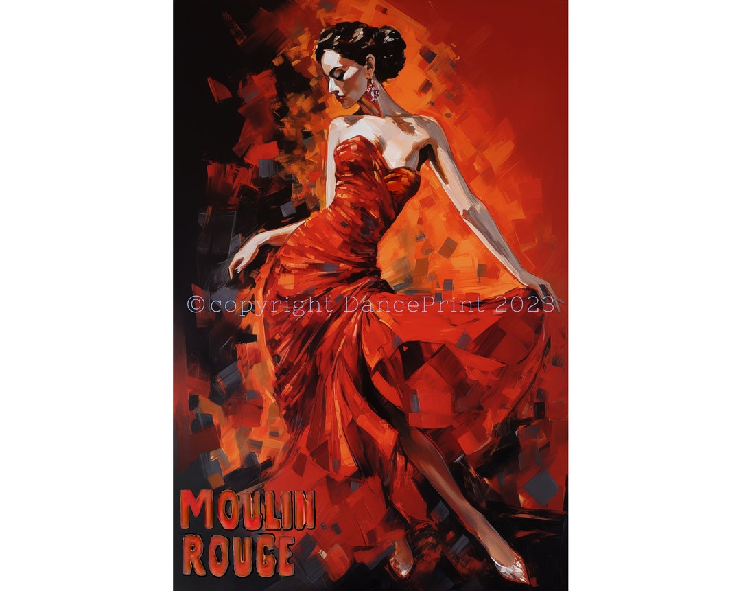 Moulin Rouge Dancer 3 Wall Art Instant Download High Resolution ...