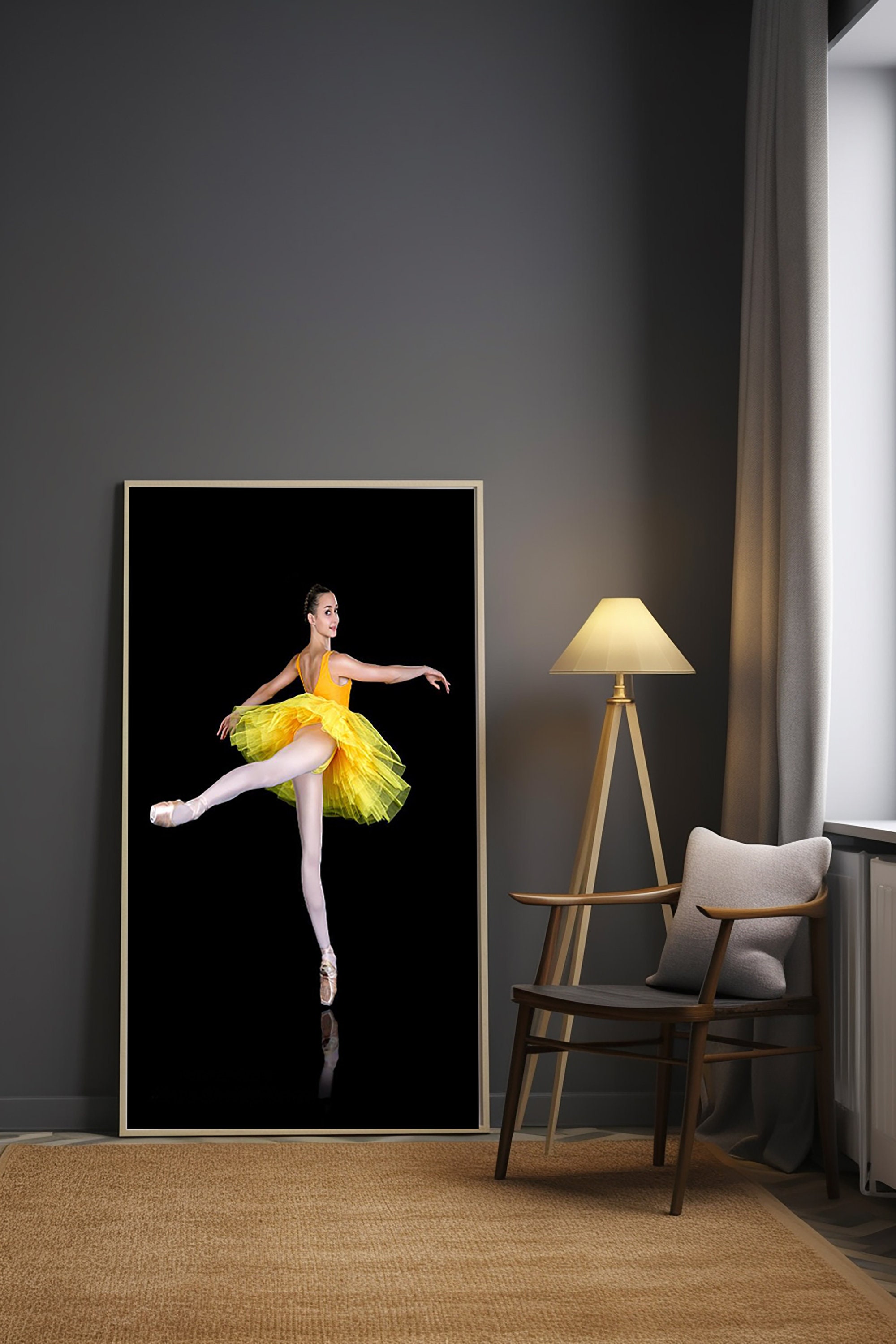 Alana in Yellow Ballet Dance Photo Instant Download High Resolution ...