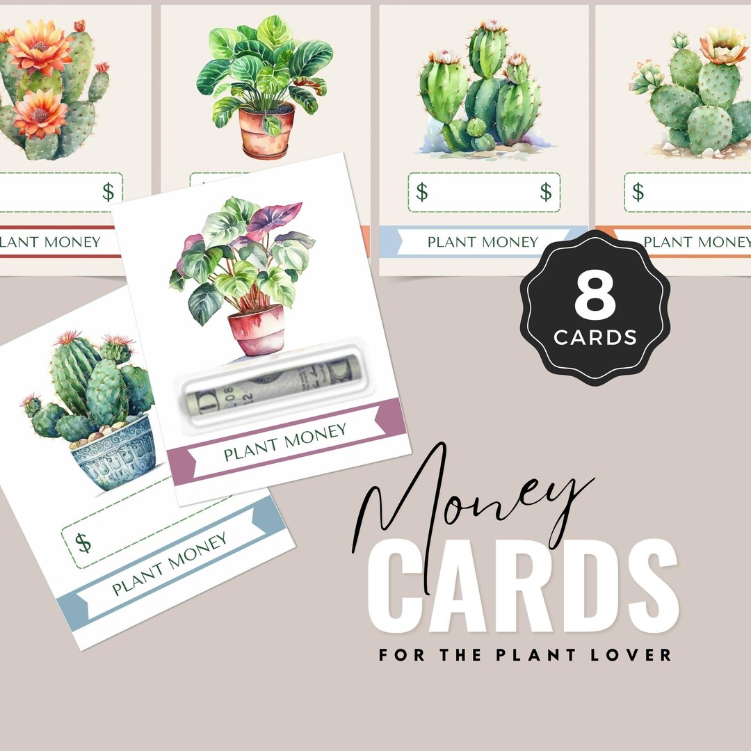 Printable Money Card PNG Designs Birthday Gift Money Card - Etsy