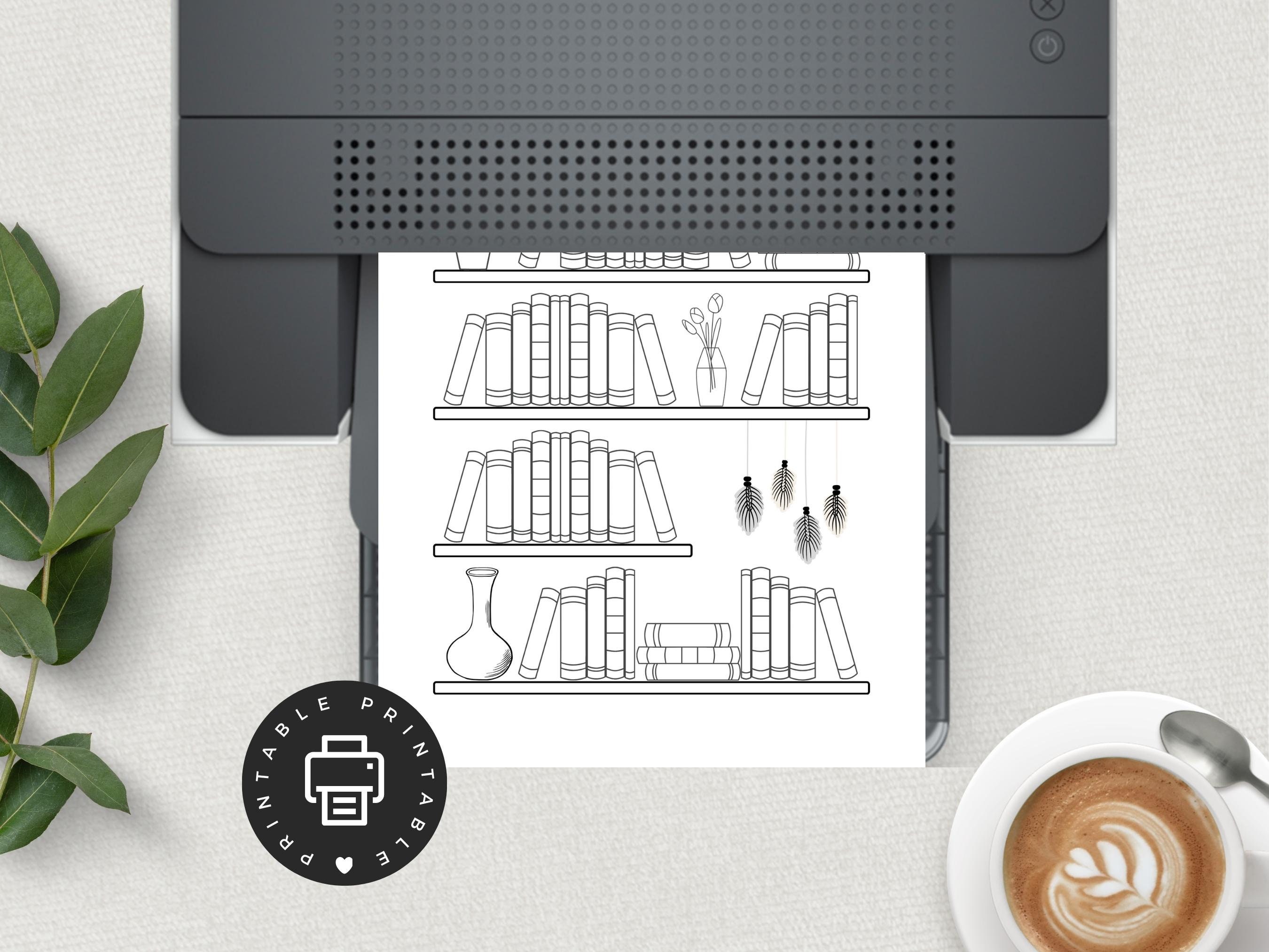 Bookshelf Reading Tracker Printable, Reading Log A4 A5 Letter ...