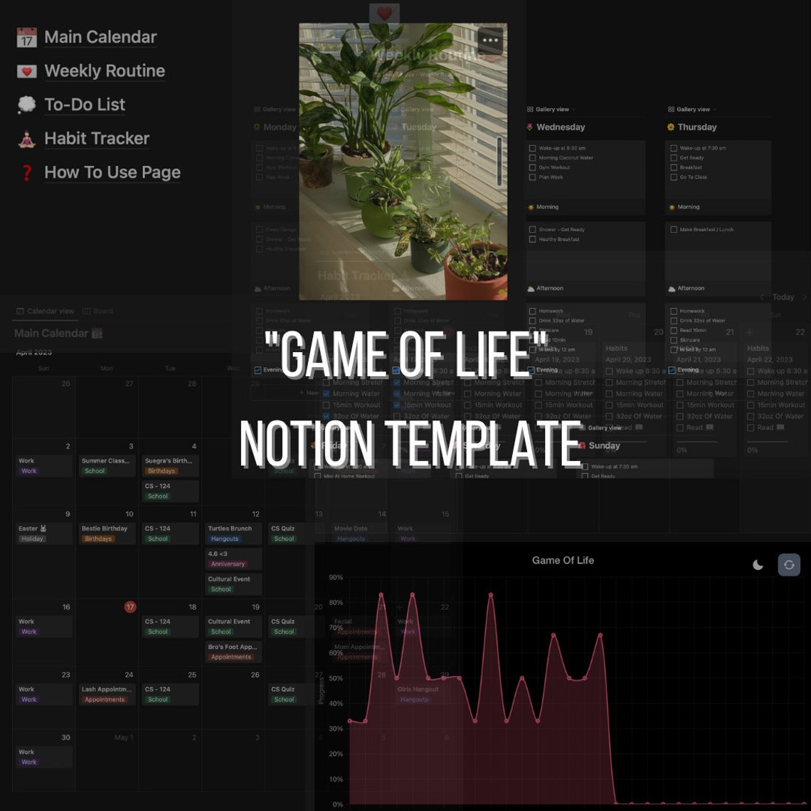 Game of Life Notion Template - Etsy