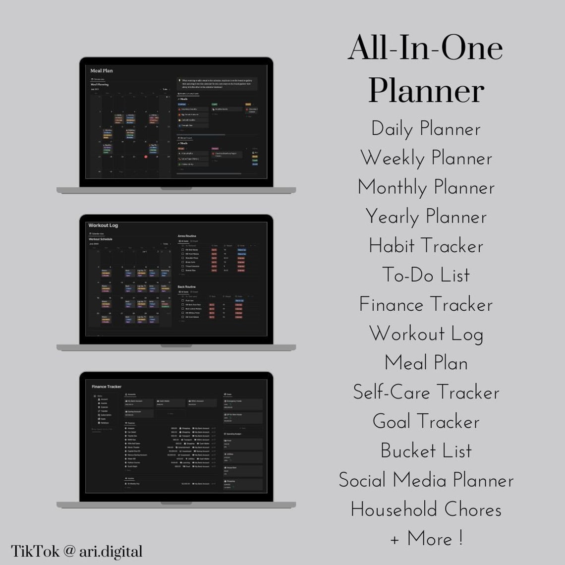 Mindful Matrix Notion Lifestyle Productivity Template - Etsy
