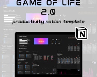 Life Gamification Notion Template RGP Personal Planner Game of Life ...