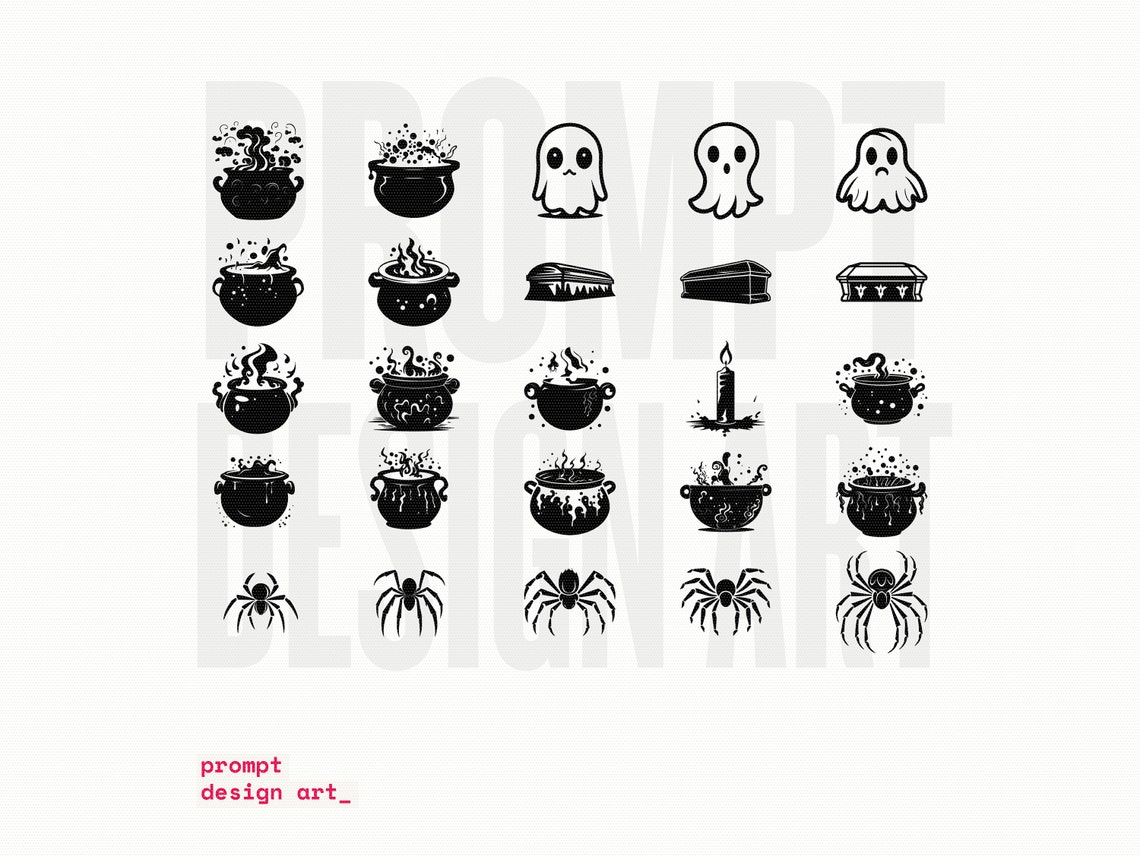 Ultimate Halloween SVG Clip Art Bundle, Silhouette SVG Bundle, Cut ...