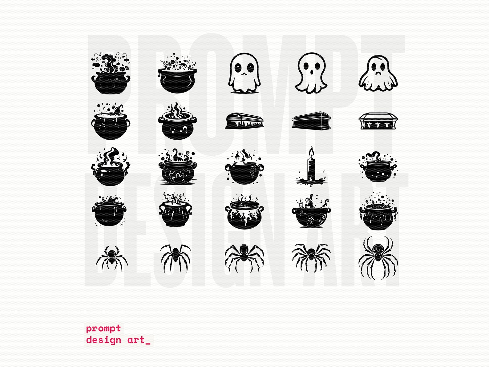 Ultimate Halloween SVG Clip Art Bundle, Silhouette SVG Bundle, Cut ...