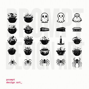 Ultimate Halloween SVG Clip Art Bundle, Silhouette SVG Bundle, Cut ...