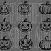 9 Jack-o-lantern SVG Clip Art Bundle Halloween Pumpkin SVG, Cricut ...