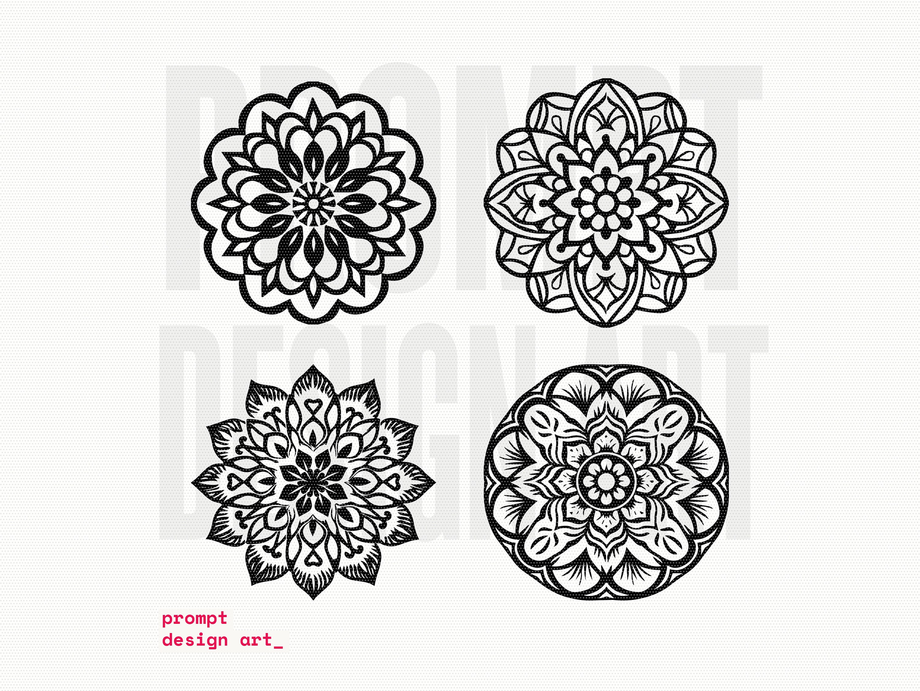 Mandala SVG Bundle by Prompt Design Art, Sacred Geometry SVG Bundle ...