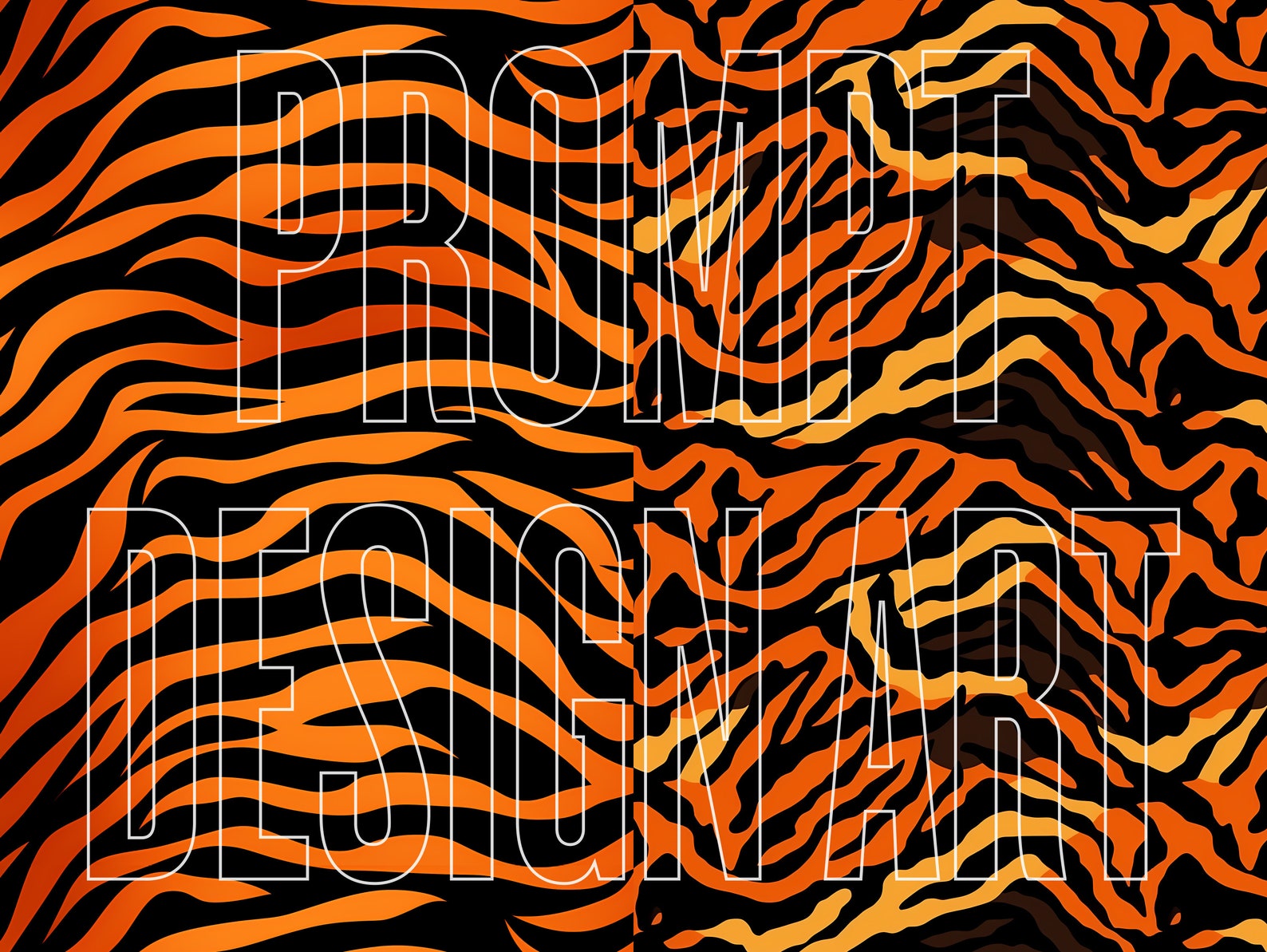 Tiger Prints, 4 Seamless Tiger Animal Print Patterns, High-resolution ...