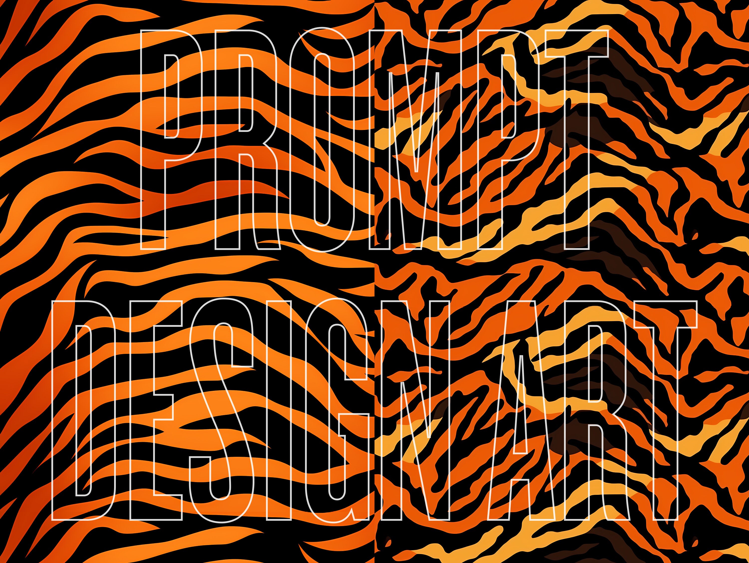 Tiger Prints, 4 Seamless Tiger Animal Print Patterns, High-resolution ...