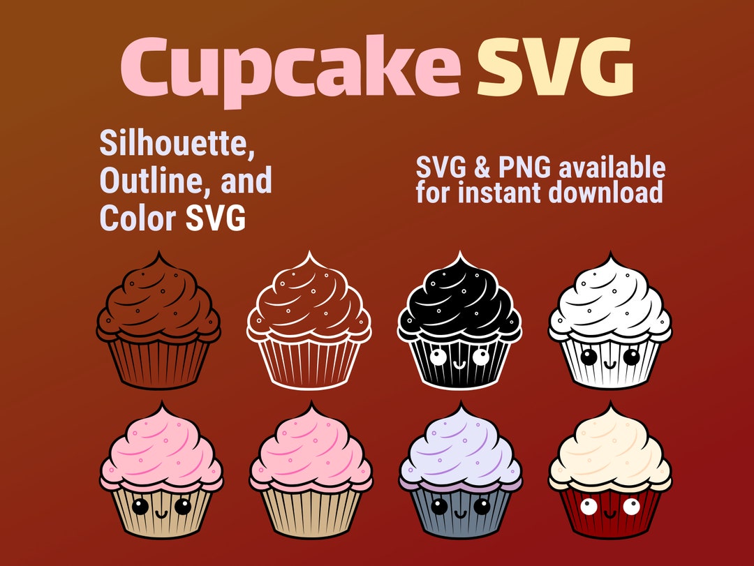Cupcake SVG, Cupcake Cutting File, Sweet Bakery Cupcake Clipart ...