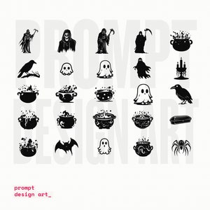 Ultimate Halloween SVG Clip Art Bundle, Silhouette SVG Bundle, Cut ...