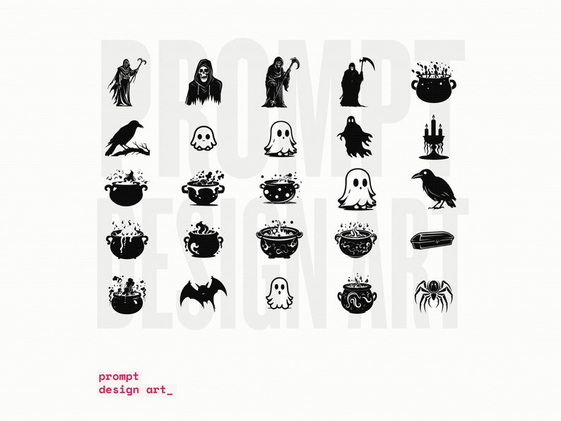 Ultimate Halloween SVG Clip Art Bundle, Silhouette SVG Bundle, Cut ...