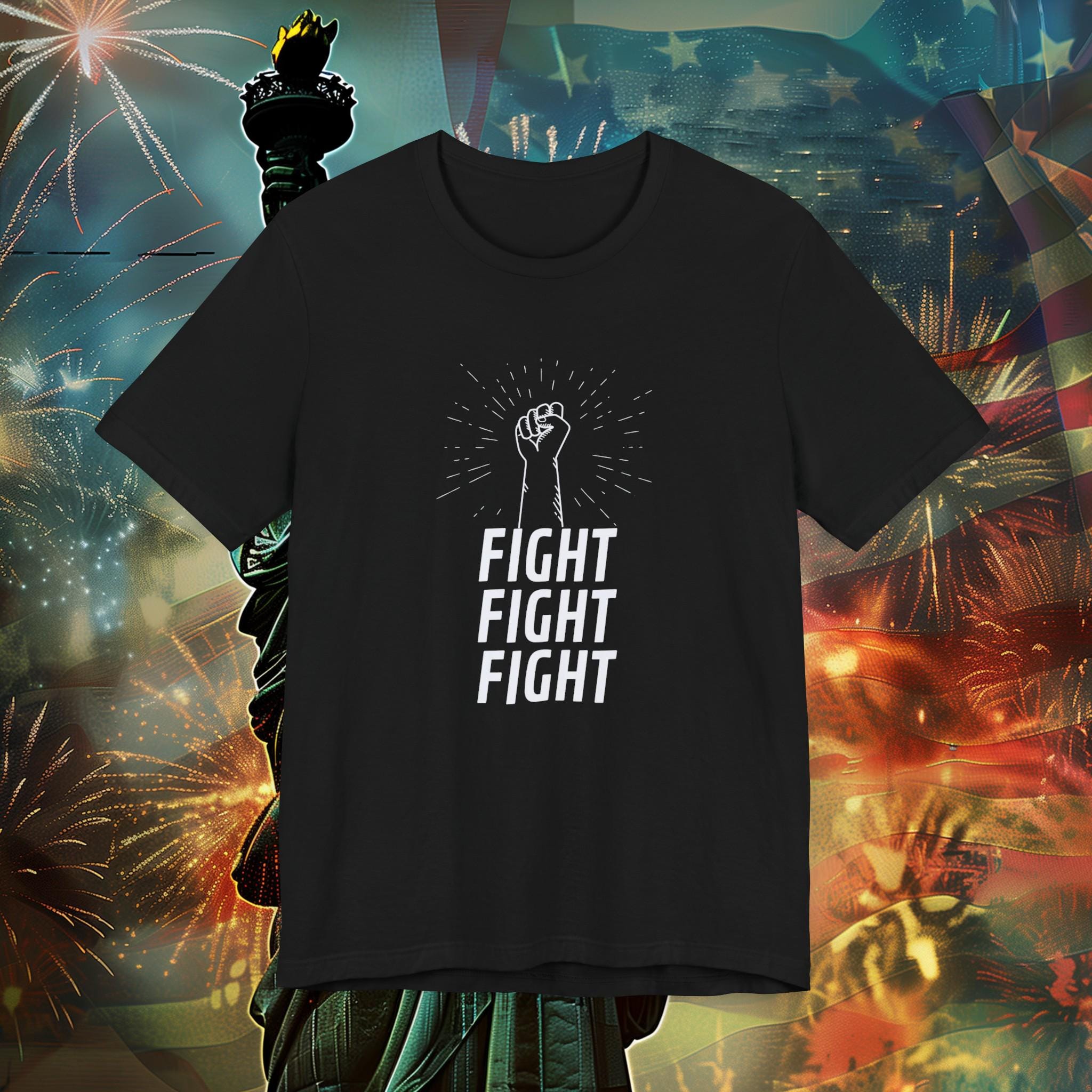 Iconic President Donald Trump "fight Fight Fight" T-shirt, Patriotic ...