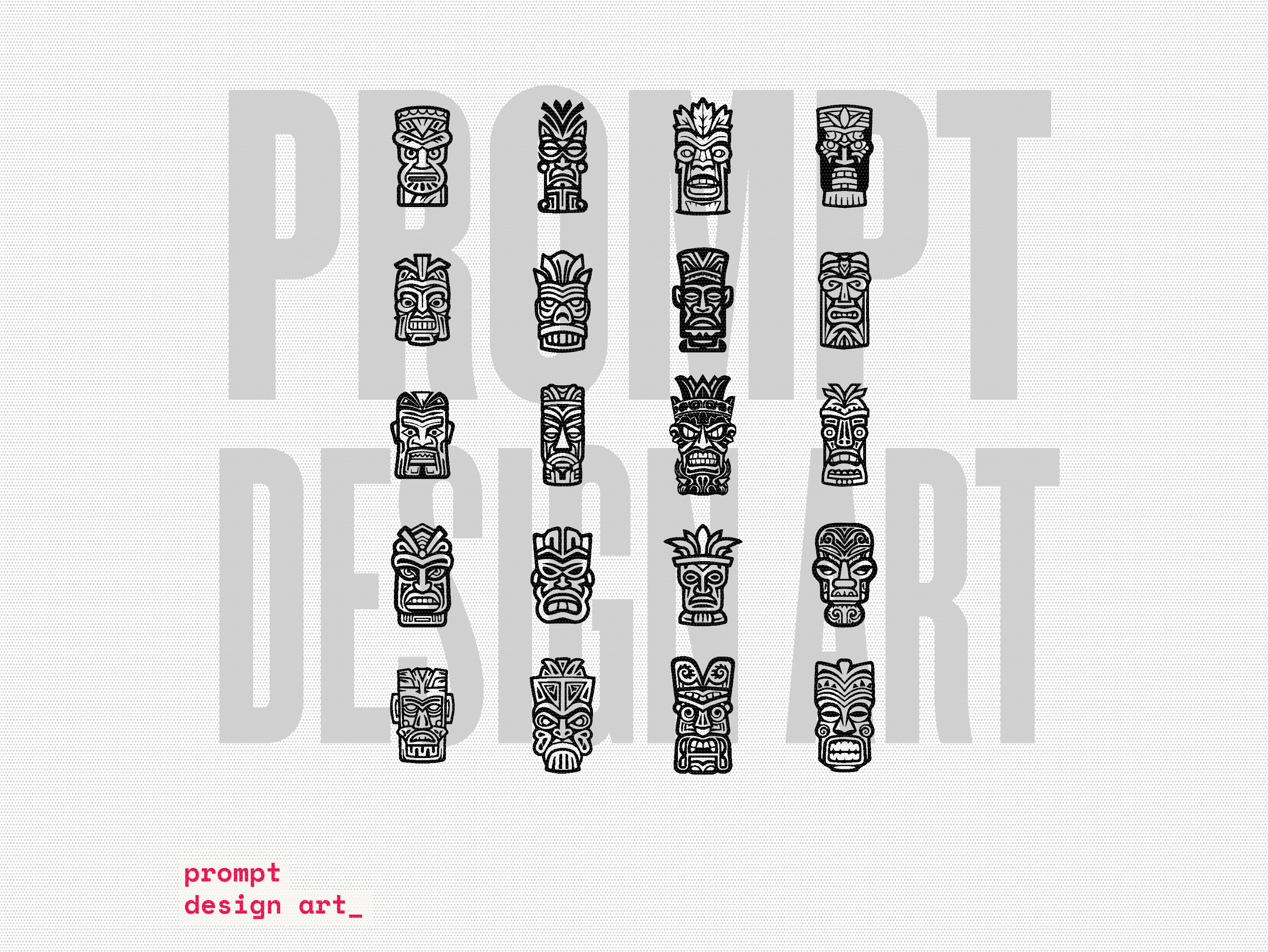 110 Tiki Statues DIY SVG Bundle by Prompt Design Art - Etsy